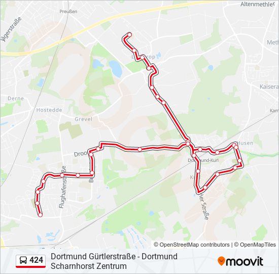 424 Route: Fahrpläne, Haltestellen & Karten - Do-Siegfried-Drupp-Straße ...
