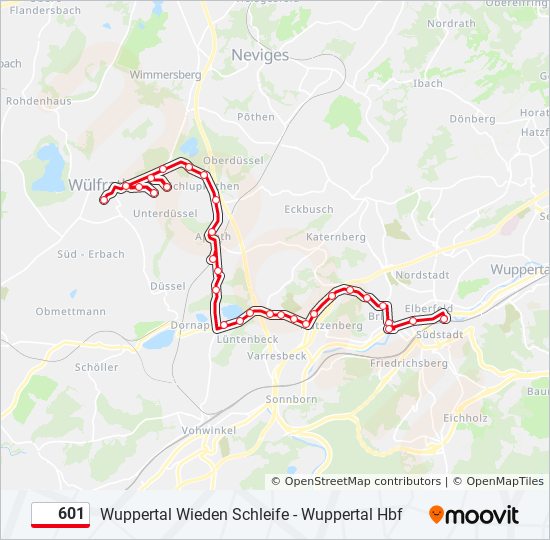 601 Route: Schedules, Stops & Maps - Wülfrath Stadtmitte (Updated)