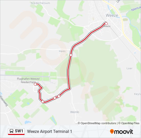 sw1 Route: Schedules, Stops & Maps - Weeze Airport Terminal 1 (Updated)