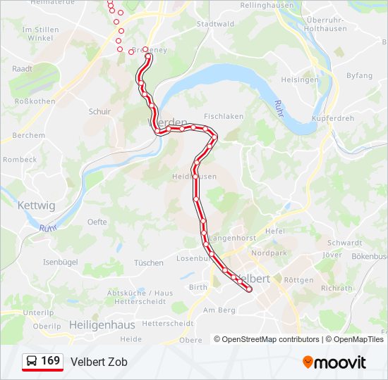 169 Route: Fahrpläne, Haltestellen & Karten - Velbert Zob (Aktualisiert)