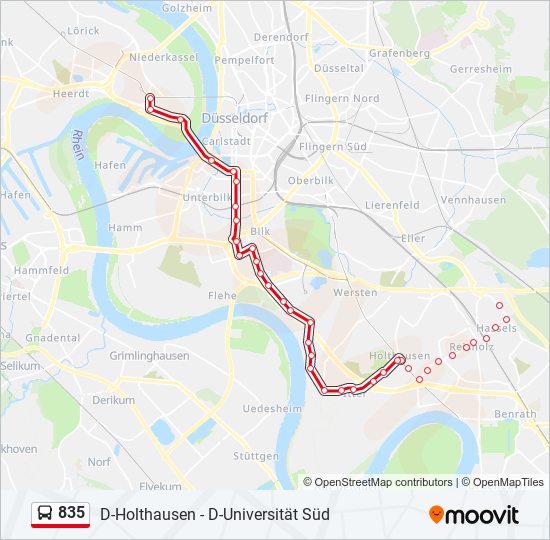 835 Route: Fahrpläne, Haltestellen & Karten - D-Belsenplatz (Aktualisiert)