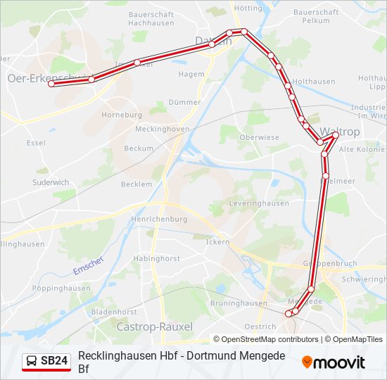 sb24 Route: Schedules, Stops & Maps - Oer-E. Berliner Platz (Updated)