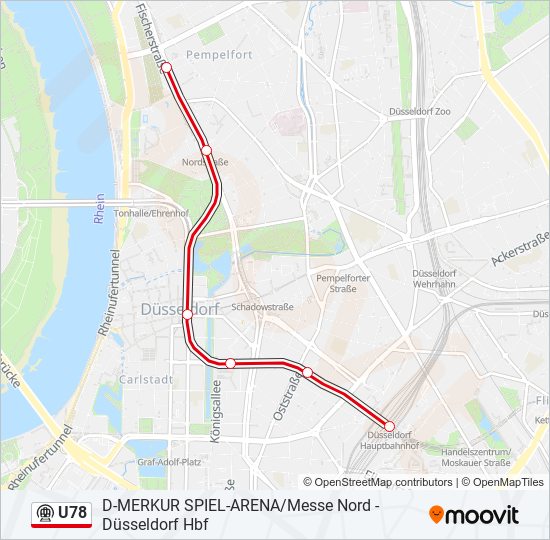 u78 Route: Fahrpläne, Haltestellen & Karten - D-Ergo-Platz/Klever Str ...