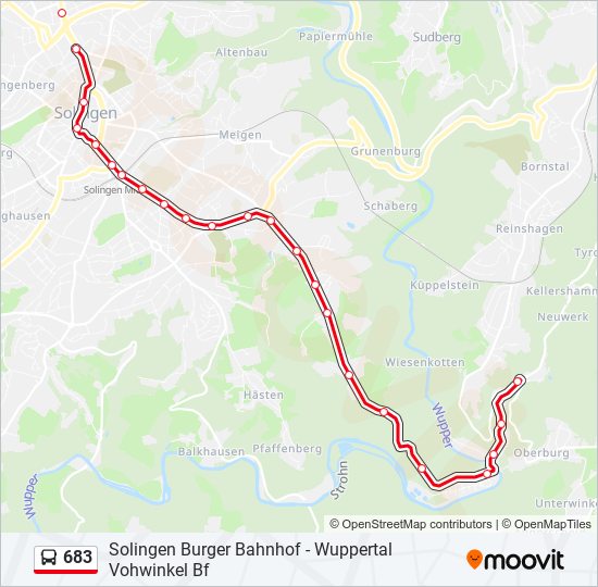 683 Route: Schedules, Stops & Maps - Solingen Burger Bahnhof (Updated)