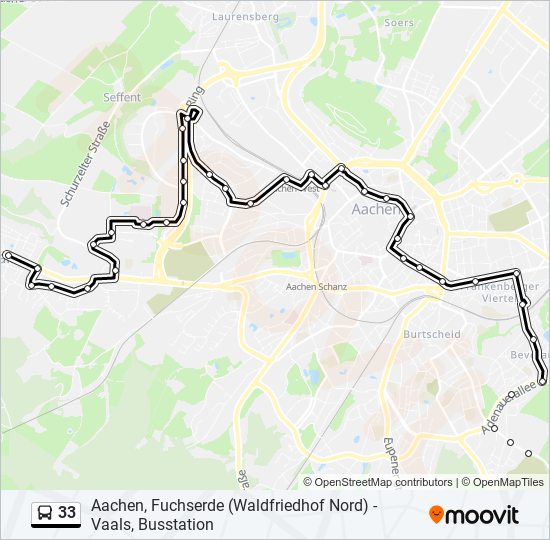 33 Route: Schedules, Stops & Maps - Vaals Busstation (Updated)
