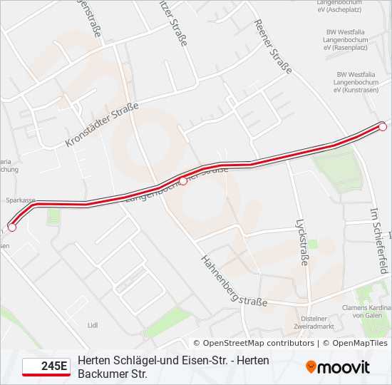 245e Route: Schedules, Stops & Maps - Herten Backumer Str. (Updated)
