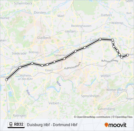 rb32 Route: Schedules, Stops & Maps - Dortmund Hbf (Updated)