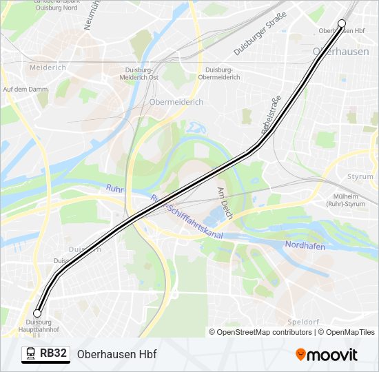 rb32 Route: Schedules, Stops & Maps - Oberhausen Hbf (Updated)