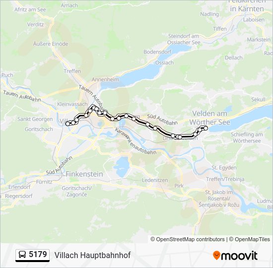 5179 Route: Schedules, Stops & Maps - Villach Hauptbahnhof (Updated)