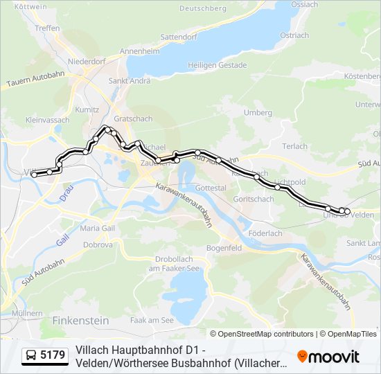 5179 Route: Schedules, Stops & Maps - Villach Hauptbahnhof (Updated)