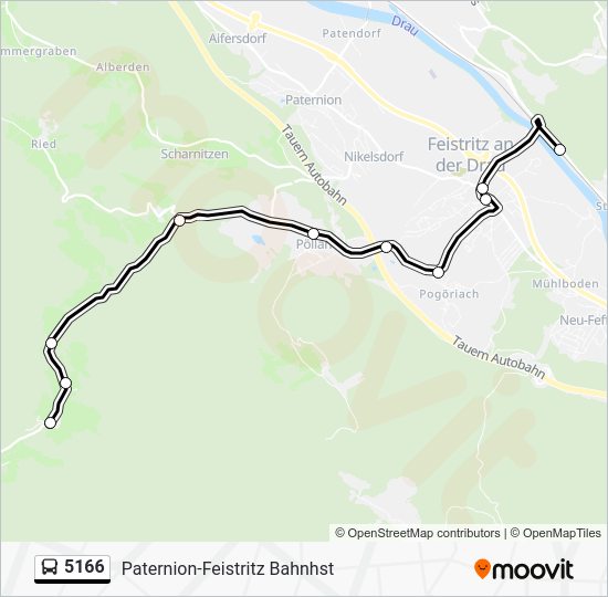 5166 Route: Schedules, Stops & Maps - Paternion-Feistritz Bahnhst (Updated)