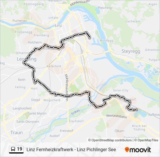 19 Route: Schedules, Stops & Maps - Linz/Donau Pichlinger See (Updated)