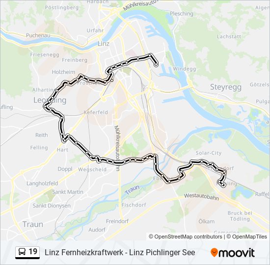 19 Route: Schedules, Stops & Maps - Linz/Donau Pichling (Updated)