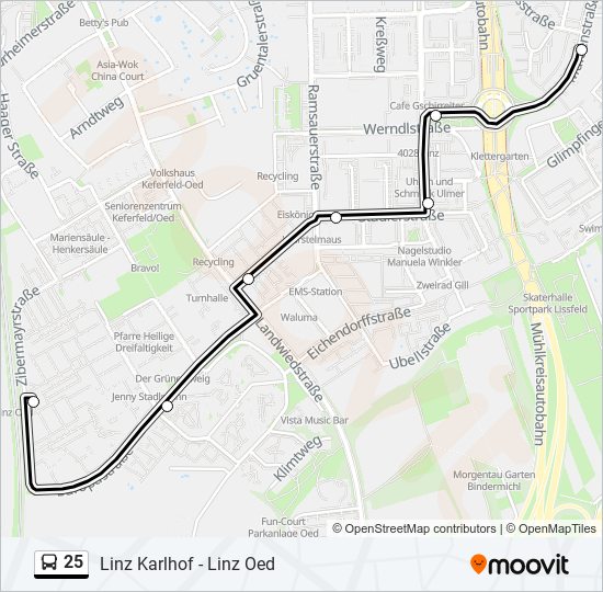 25 Route: Fahrpläne, Haltestellen & Karten - Linz/Donau ...