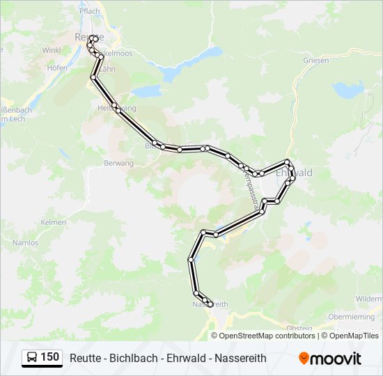 150 Route: Schedules, Stops & Maps - Nassereith Postplatz (Updated)