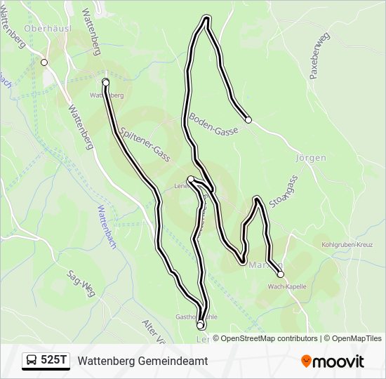 525t Route: Schedules, Stops & Maps - Wattenberg Gemeindeamt (Updated)