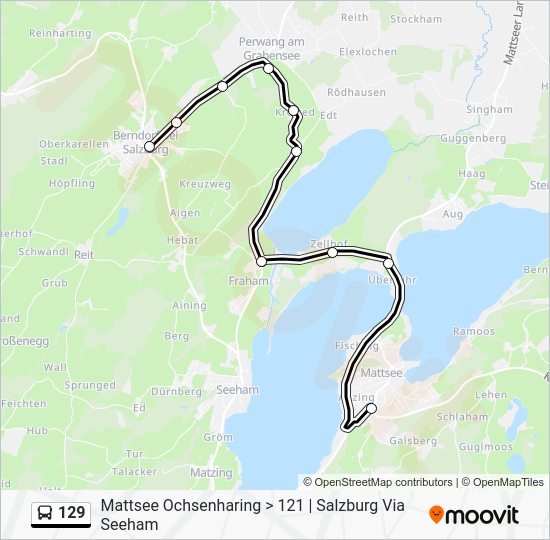 129 Route: Schedules, Stops & Maps - Mattsee Ochsenharing > 121 ...