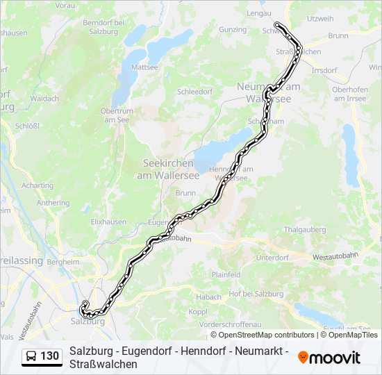 130 Route: Schedules, Stops & Maps - Salzburg Hauptbahnhof (Updated)