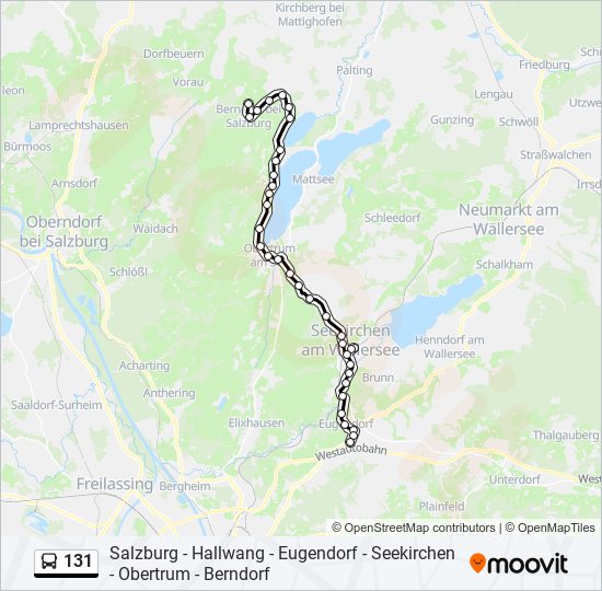 131 Route: Schedules, Stops & Maps - Eugendorf Via Obertrum ...