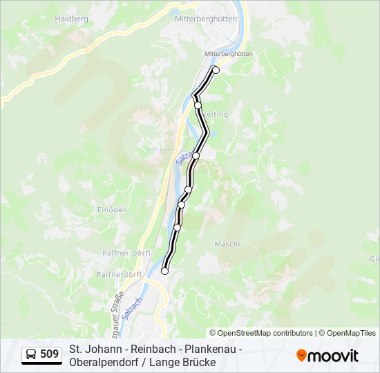 509 Route: Schedules, Stops & Maps - St.Johann Handelsakademie (Updated)