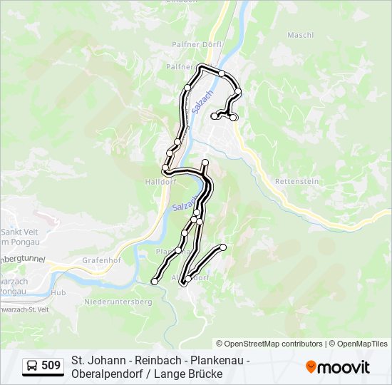 509 Route: Schedules, Stops & Maps - St.Johann Kastenhof (Updated)