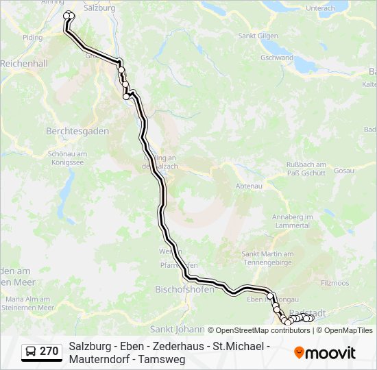270 Route: Schedules, Stops & Maps - Wals Walserfeld Schule (Updated)