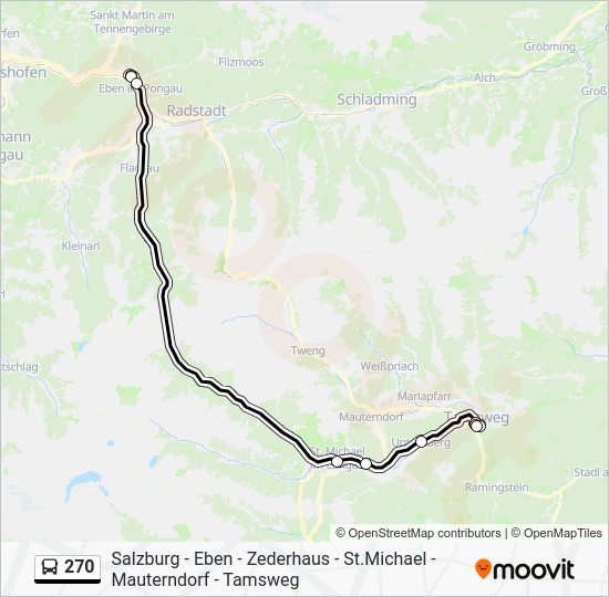 270 Route: Schedules, Stops & Maps - Eben Raststation Süd (Updated)