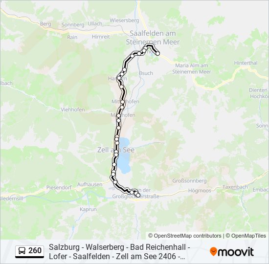 260 Route: Schedules, Stops & Maps - Bruck-Fusch Bahnhof (Updated)
