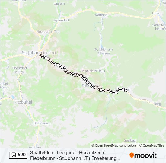 690 Route: Schedules, Stops & Maps - Hochfilzen Bahnhof (Updated)