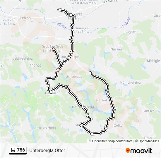 756 Route: Schedules, Stops & Maps - Unterbergla Otter (Updated)