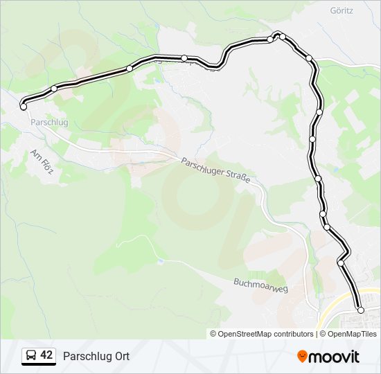 42 Route: Schedules, Stops & Maps - Parschlug Ort (Updated)