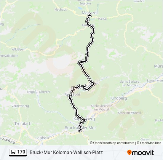 170 Route: Schedules, Stops & Maps - Bruck/Mur Koloman-Wallisch-Platz ...