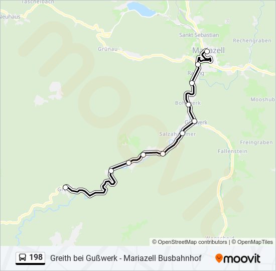 198 Route: Schedules, Stops & Maps - Greith Bei Gußwerk (Updated)