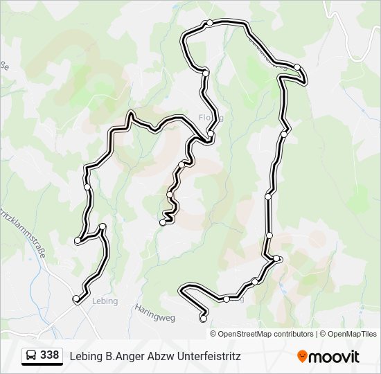 338 Route: Schedules, Stops & Maps - Lebing B.Anger Abzw Unterfeistritz ...