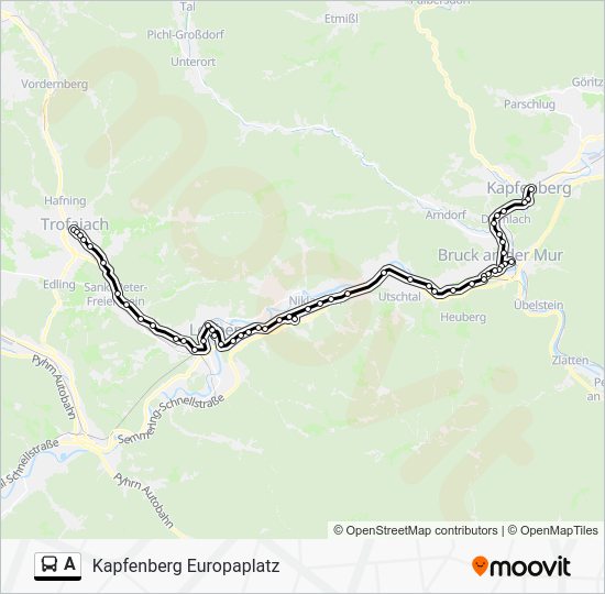 a Route: Schedules, Stops & Maps - Kapfenberg Europaplatz (Updated)