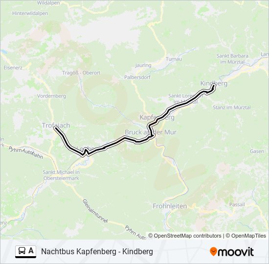 a Route: Schedules, Stops & Maps - Nachtbus Kapfenberg - Kindberg (Updated)