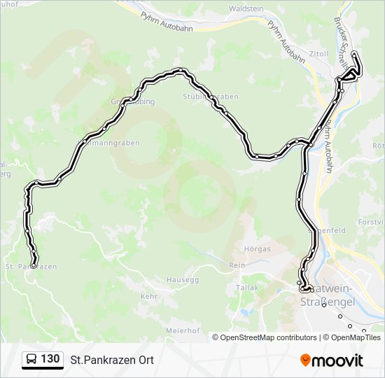 130 Route: Schedules, Stops & Maps - St.Pankrazen Ort (Updated)