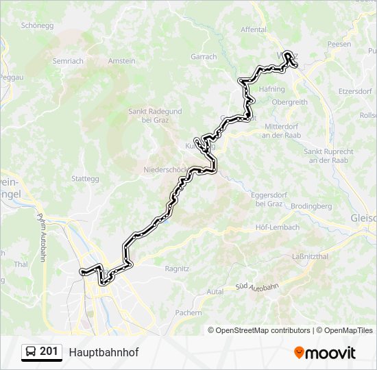 201 Route: Schedules, Stops & Maps - Hauptbahnhof (Updated)
