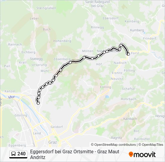 240 Route: Schedules, Stops & Maps - Faßlberg Busbahnhof (Updated)