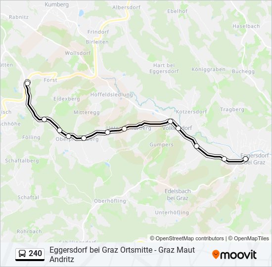 240 Route: Schedules, Stops & Maps - Faßlberg Busbahnhof (Updated)