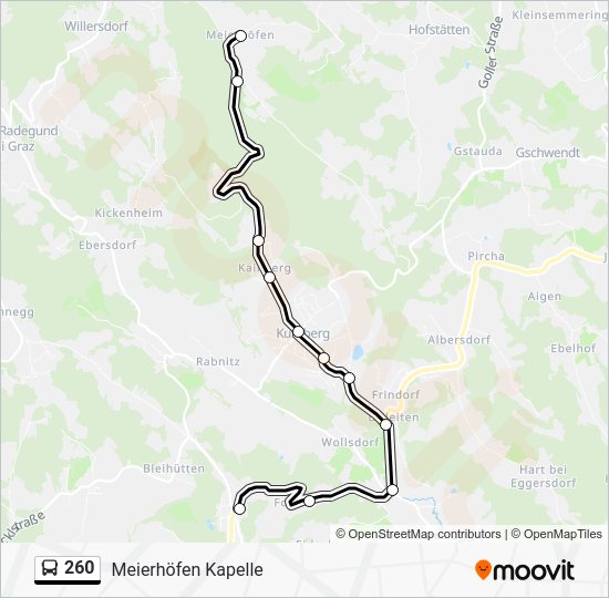 260 Route: Schedules, Stops & Maps - Meierhöfen Kapelle (Updated)