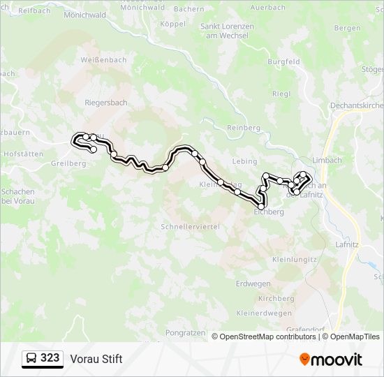 323 Route: Schedules, Stops & Maps - Vorau Stift (Updated)