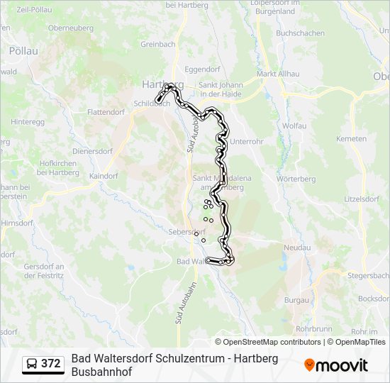 372 Route: Schedules, Stops & Maps - Bad Waltersdorf Schulzentrum (Updated)
