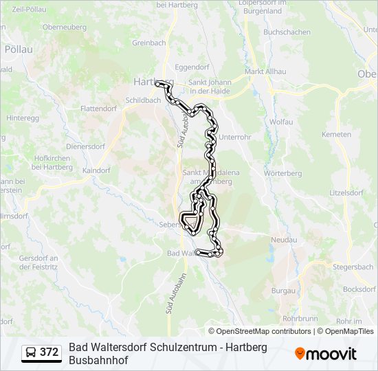 372 Route: Schedules, Stops & Maps - Bad Waltersdorf Schulzentrum (Updated)
