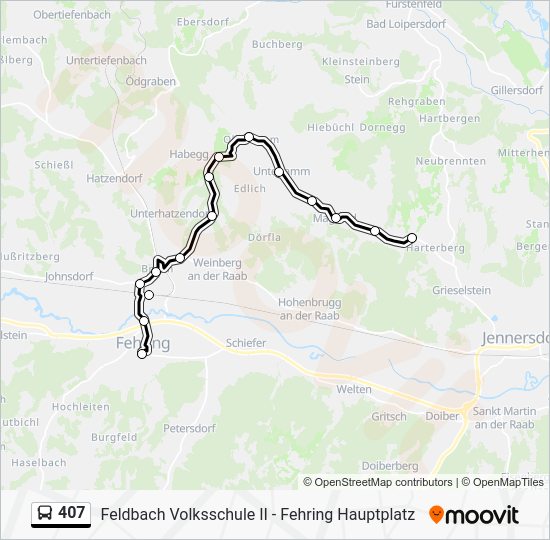 407 Route: Schedules, Stops & Maps - Fehring Hauptplatz (Updated)