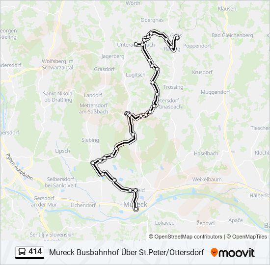 414 Route: Schedules, Stops & Maps - Mureck Busbahnhof (Updated)