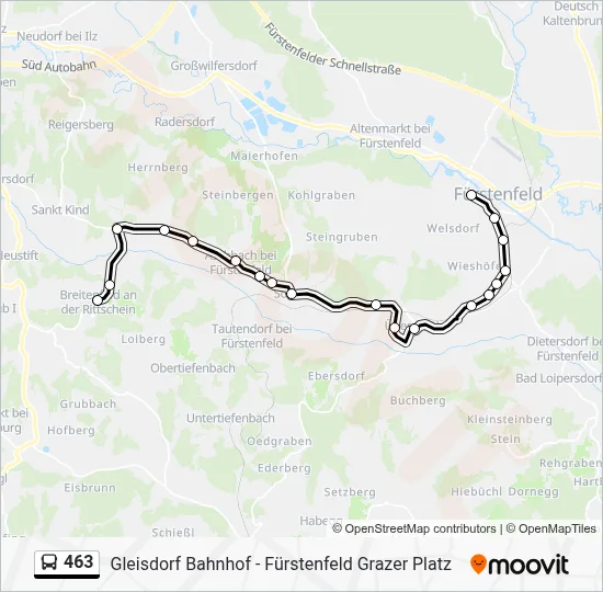 463 Route: Schedules, Stops & Maps - Breitenfeld/Rittschein Ortsmitte ...