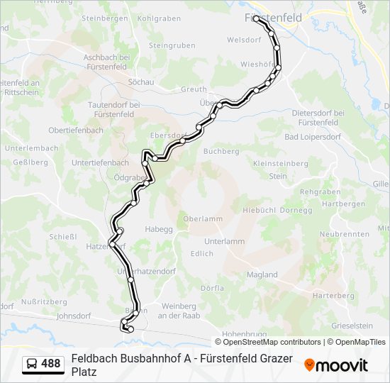 488 Route: Schedules, Stops & Maps - Fehring Bahnhof (Updated)