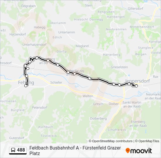 488 Route: Schedules, Stops & Maps - Jennersdorf Bahnhof (Updated)