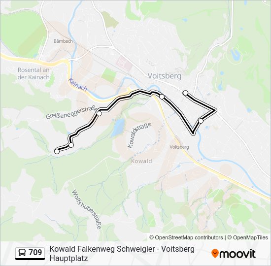 709 Route: Schedules, Stops & Maps - Voitsberg Hauptplatz (Updated)